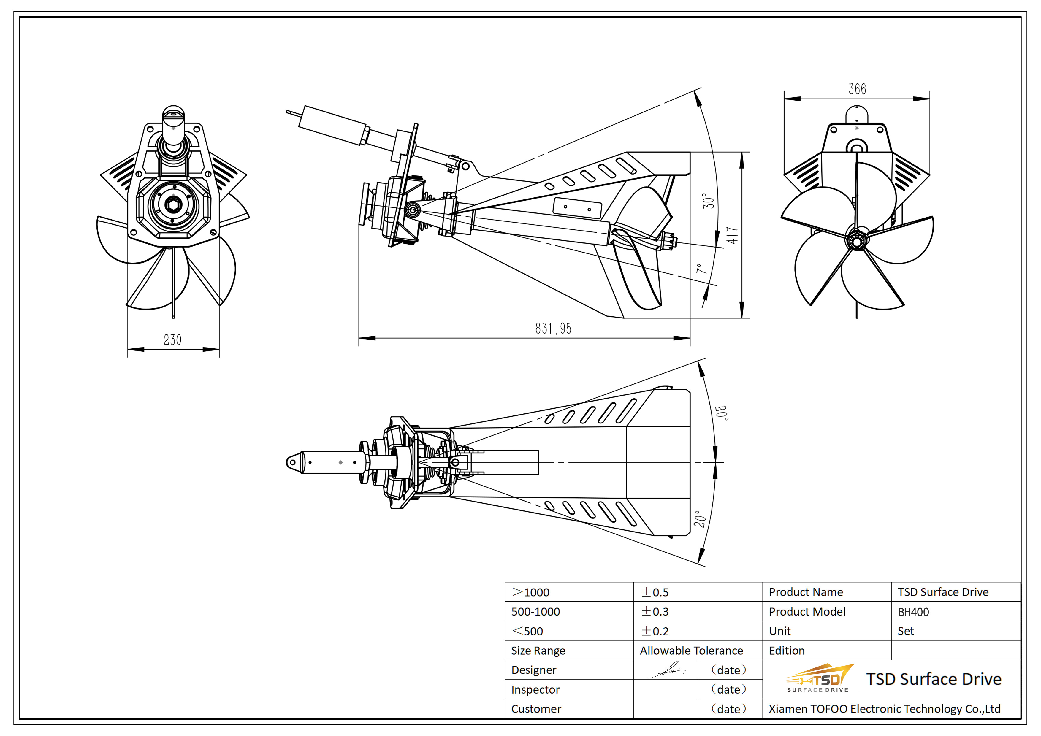 Motor Automatic Surface Drive Kit With Reverse from China manufacturer ...