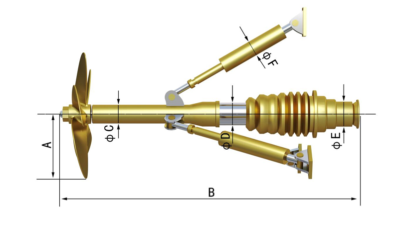 Surface Drive System, Marine Thruster - TSD Surface Drive